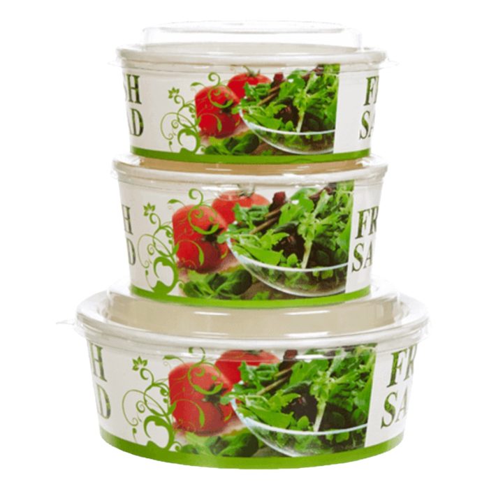 Kraft Karton Salata Kasesi 1250 cc - Baskılı Ambalaj Ürünleri