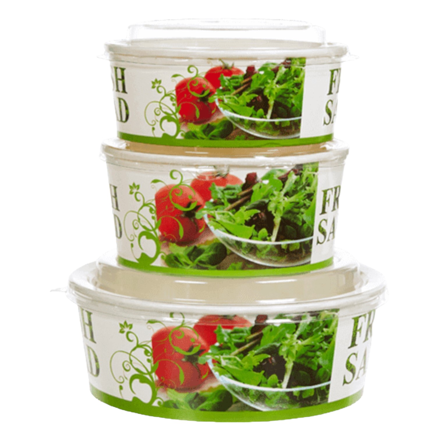 Kraft Karton Salata Kasesi 1000 cc - Baskılı Ambalaj Ürünleri